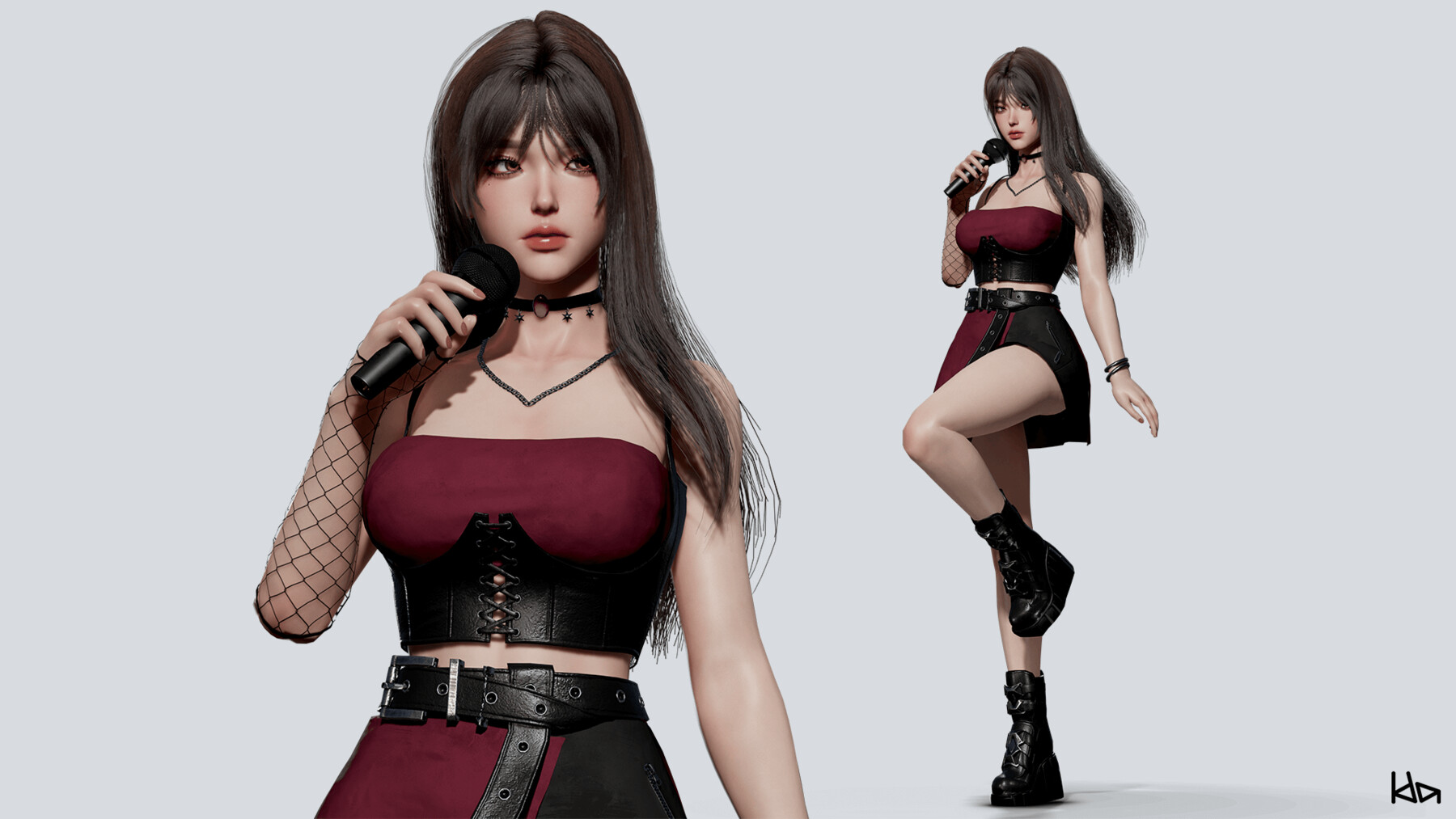 ArtStation - K-POP SERIES: Ryu - Game Ready | Game Assets