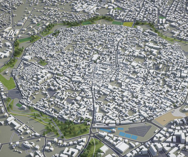 ArtStation - Nicosia - 3D city model | Resources