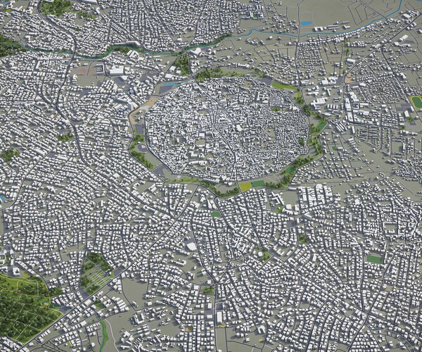 ArtStation - Nicosia - 3D city model | Resources