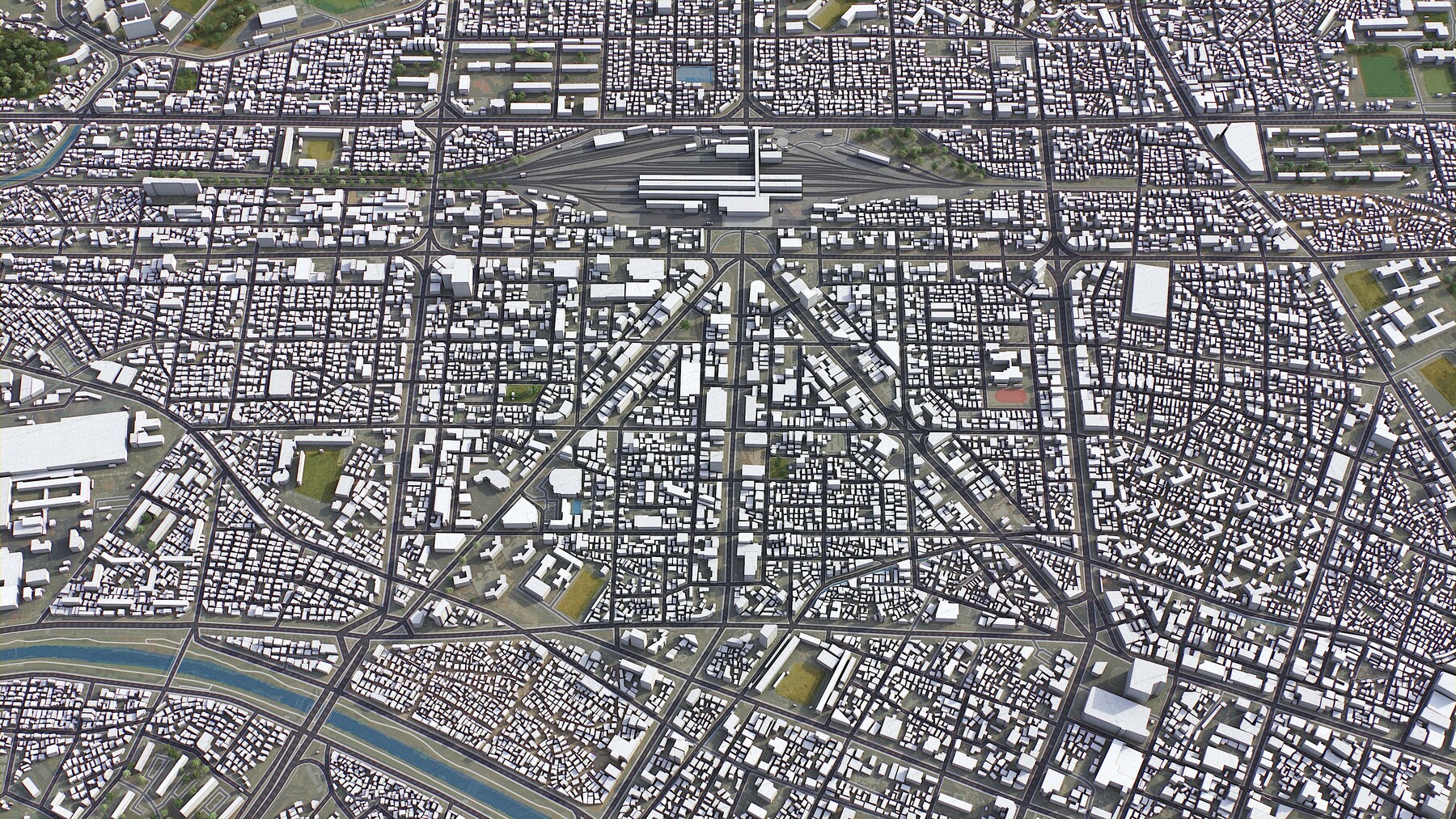 ArtStation - Gwangju - 3D city model | Resources