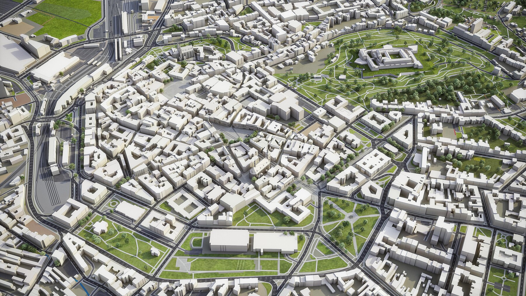 ArtStation - Brno - 3D city model | Resources