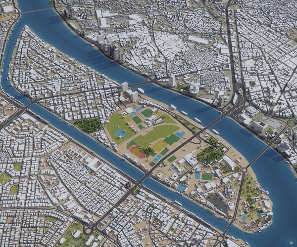 ArtStation - Cairo - 3D city model | Resources