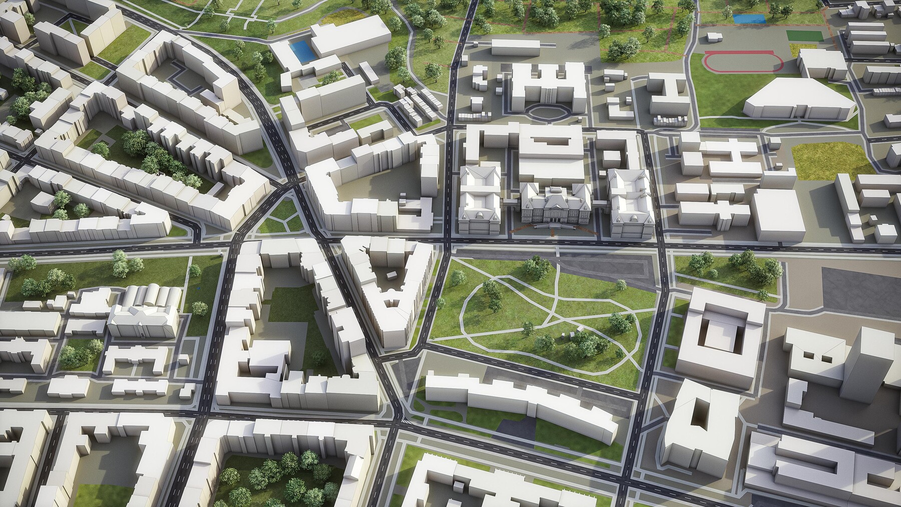 ArtStation - Brno - 3D city model | Resources