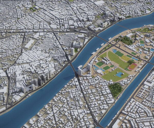 ArtStation - Cairo - 3D city model | Resources