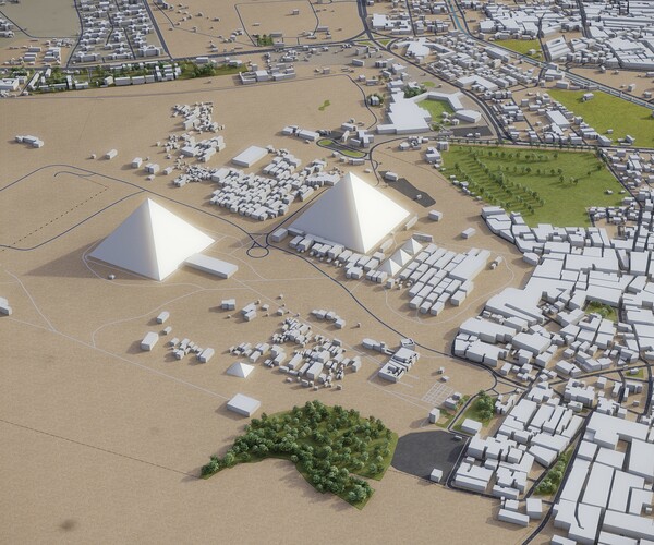 ArtStation - Cairo - 3D city model | Resources
