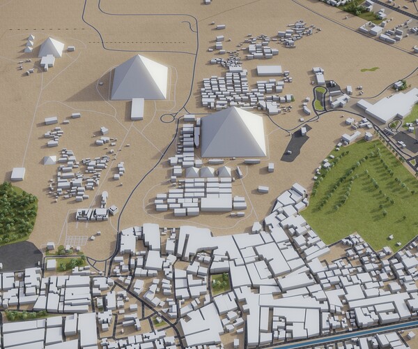ArtStation - Cairo - 3D city model | Resources