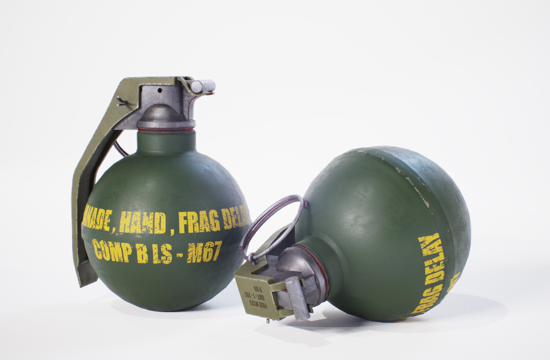 ArtStation - 5 Pack grenades kit (Real Time) | Game Assets