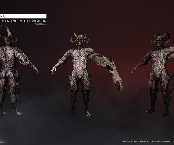 ArtStation - Demon 04 - Game Assets + Extra | Game Assets