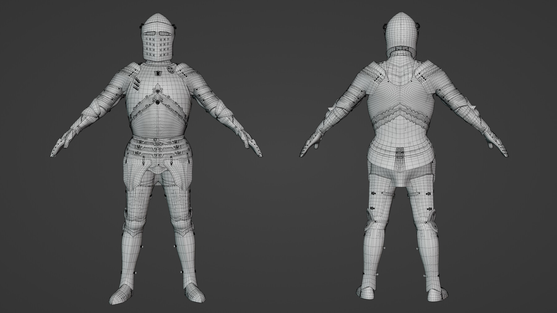 ArtStation - Composed Armor + Sword + Shield / Daz3D / .blend .fbx .obj ...