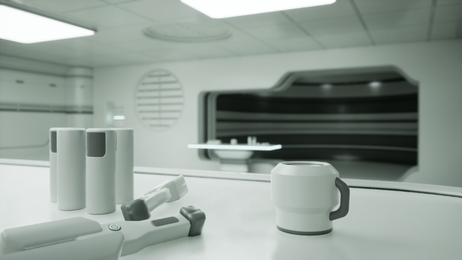 ArtStation - Modular Sci Fi Space Laboratory - Single Trim Sheet ...