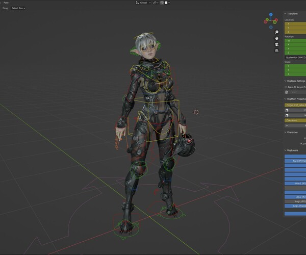 ArtStation - Space Elf | Game Assets