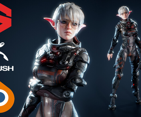 ArtStation - Space Elf | Game Assets