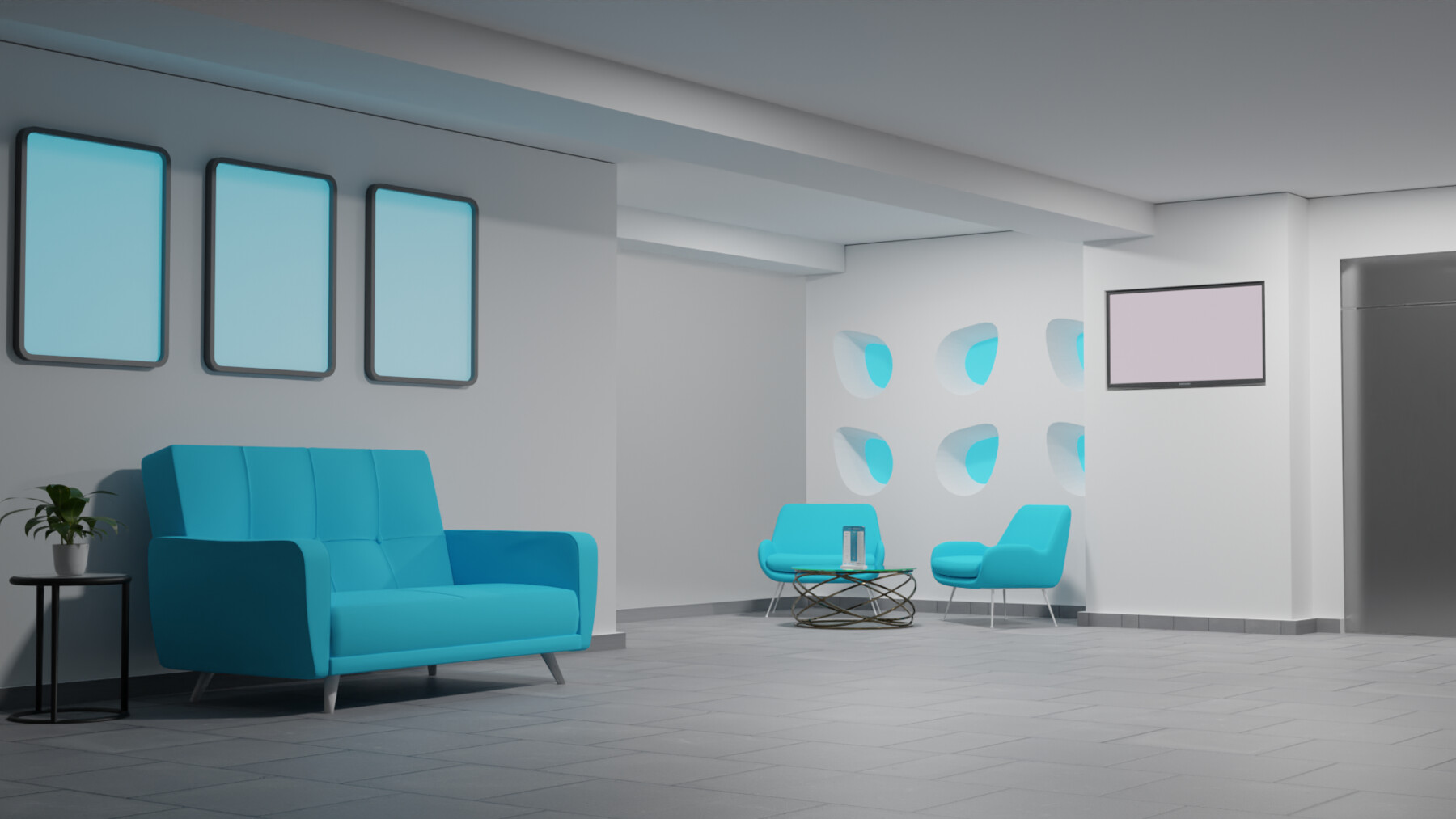 ArtStation - Lobby Model 3D Full Elements | Resources