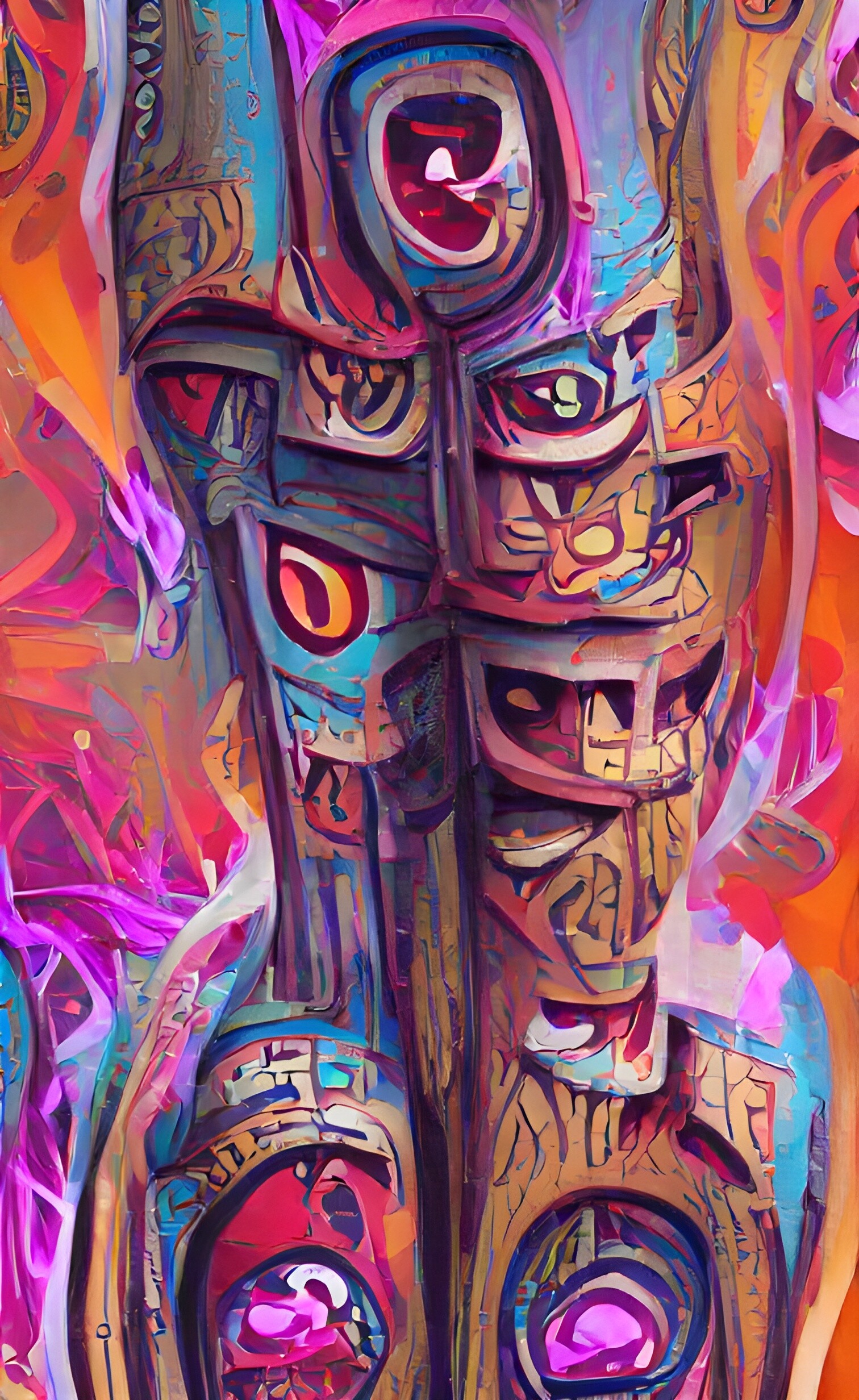 ArtStation - Totem Tribal 1000 Background pack | Artworks