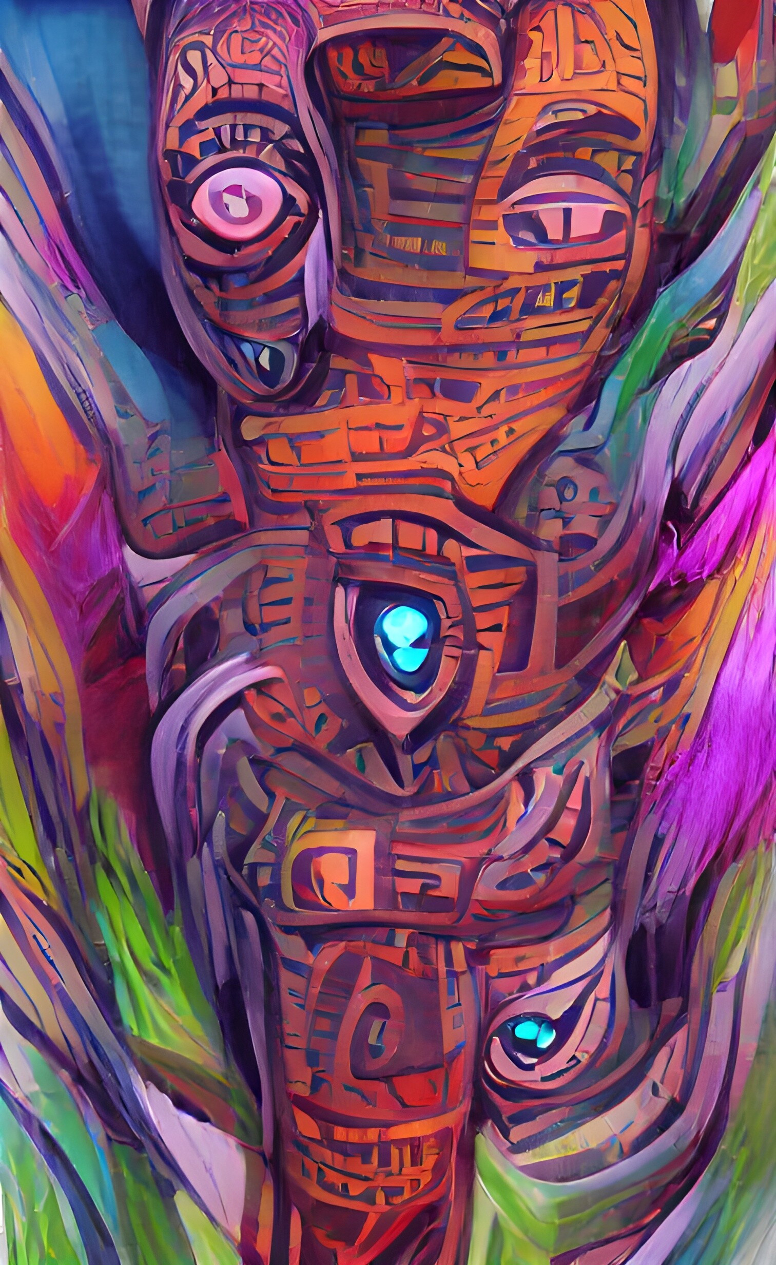 ArtStation - Totem Tribal 1000 Background pack | Artworks