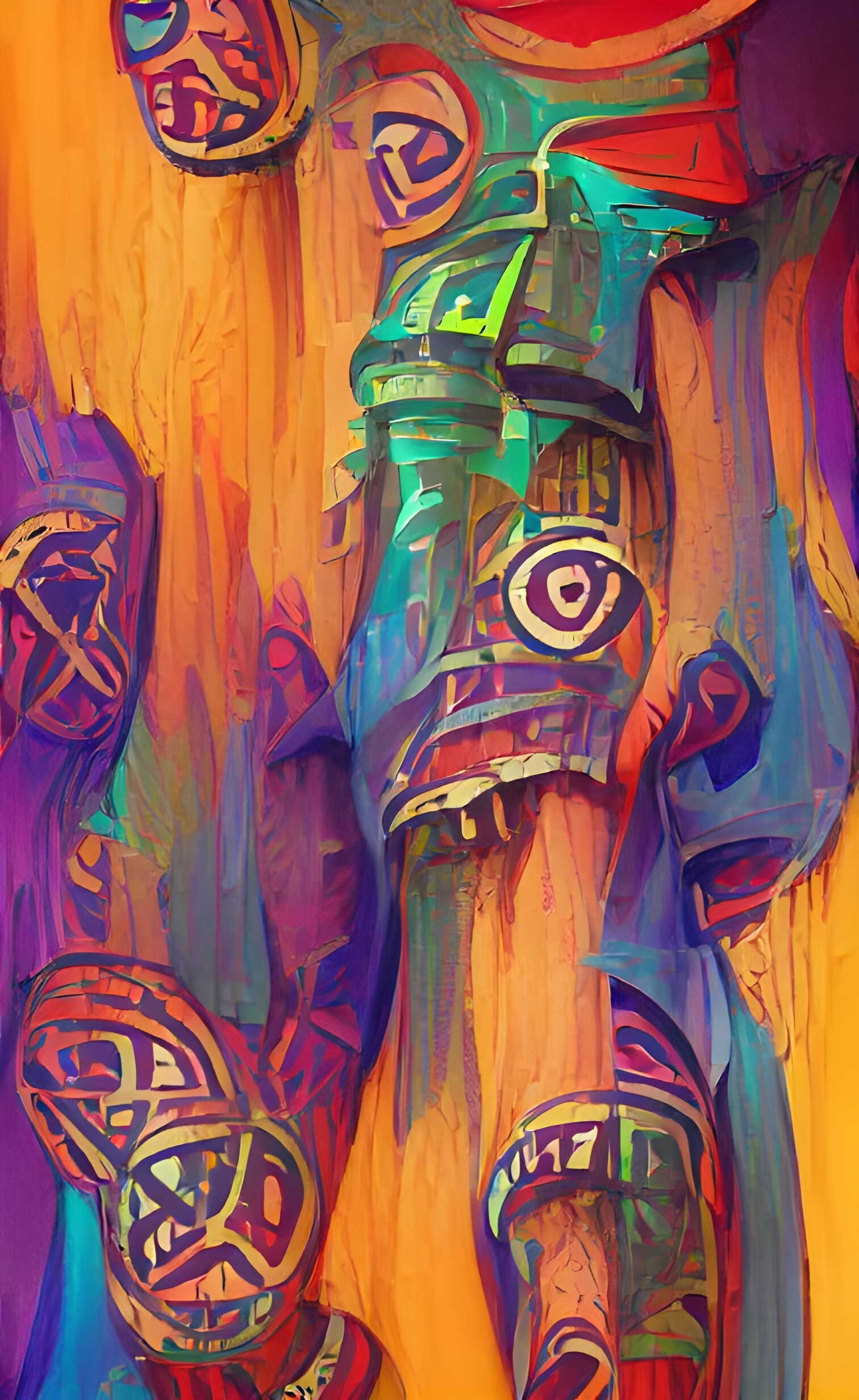 ArtStation - Totem Tribal 1000 Background pack | Artworks