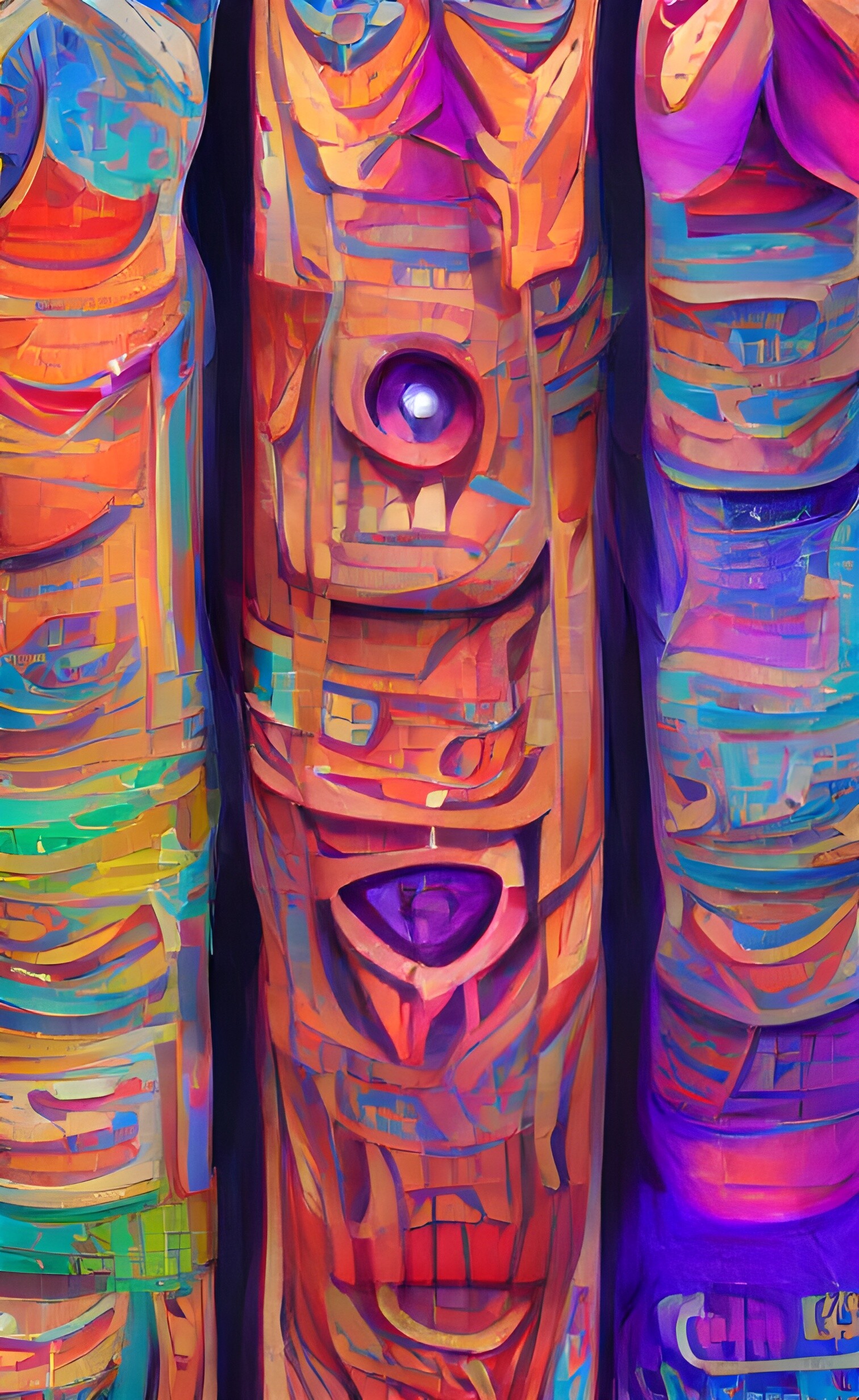 ArtStation - Totem Tribal 1000 Background pack | Artworks