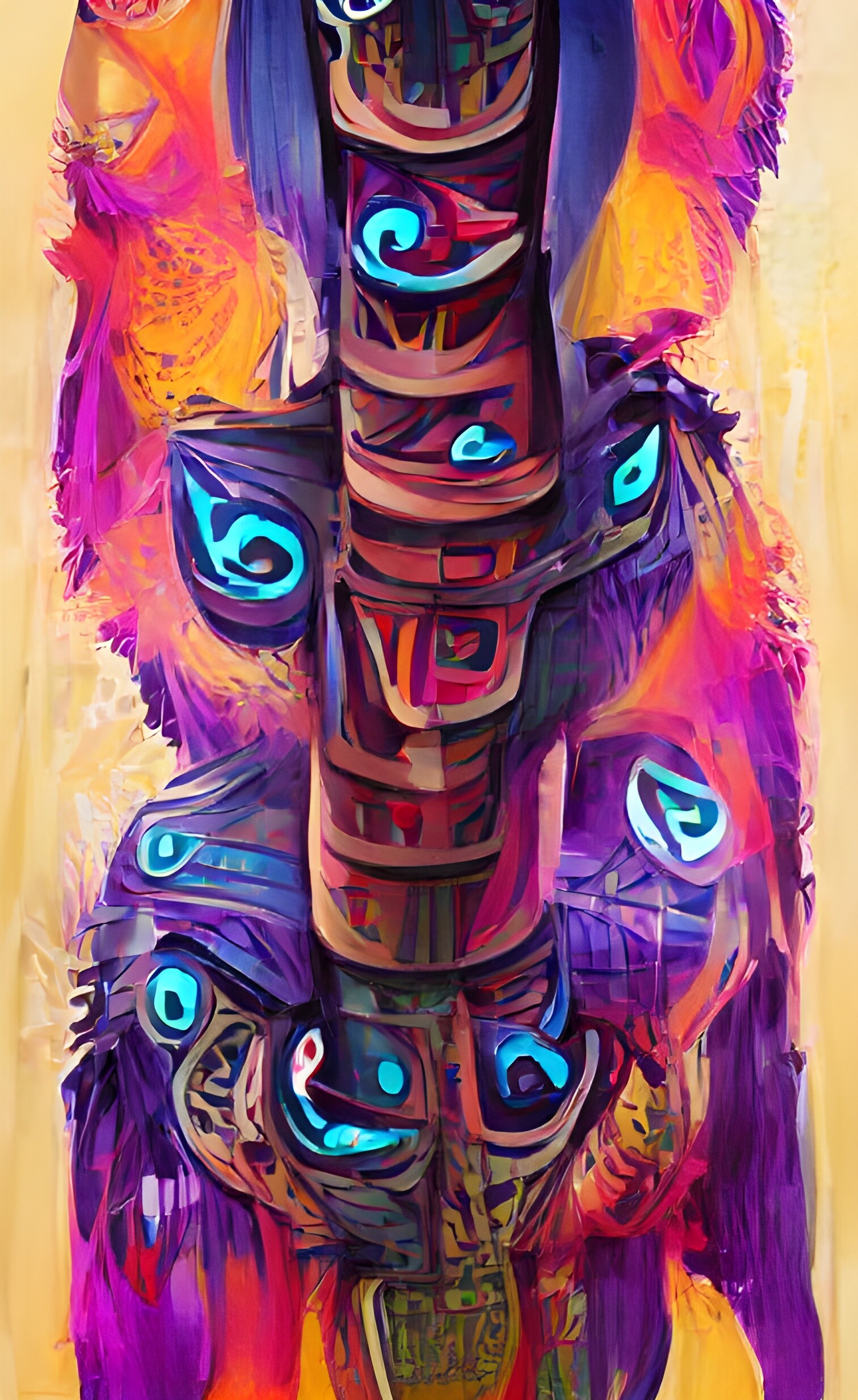 ArtStation - Totem Tribal 1000 Background pack | Artworks