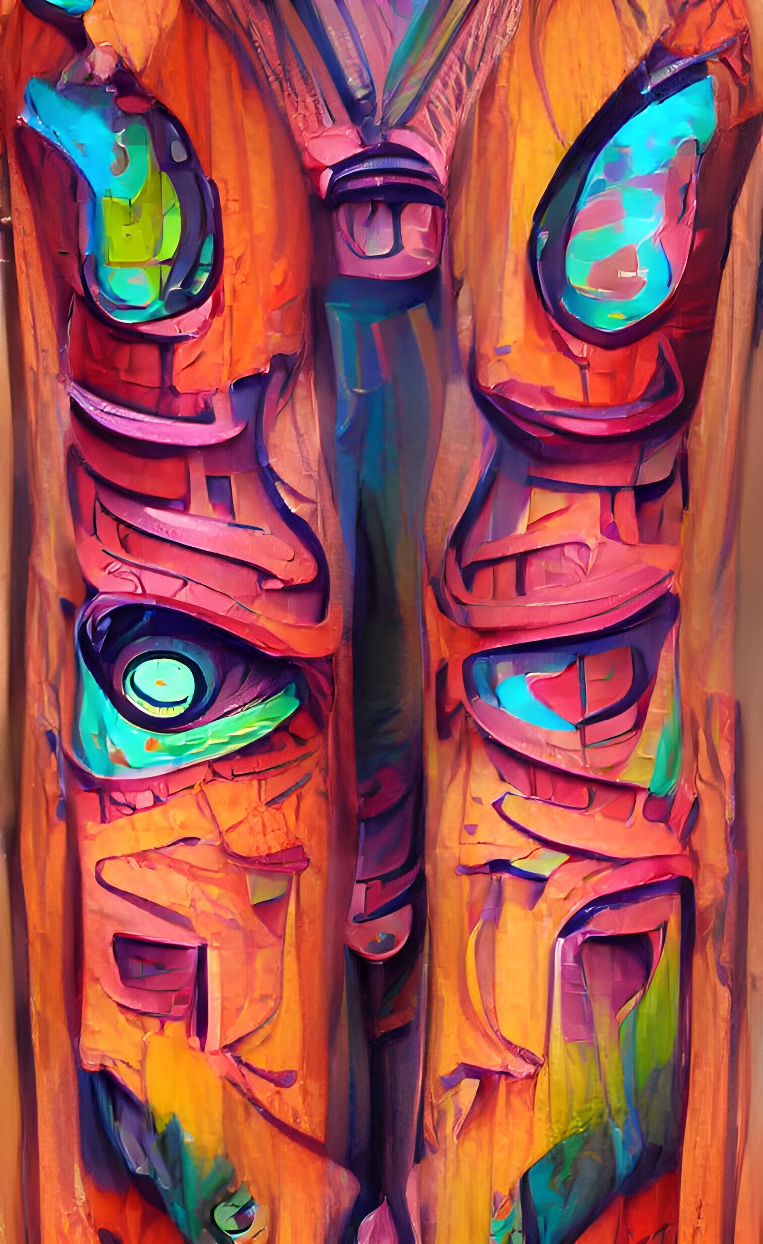 ArtStation - Totem Tribal 1000 Background pack | Artworks
