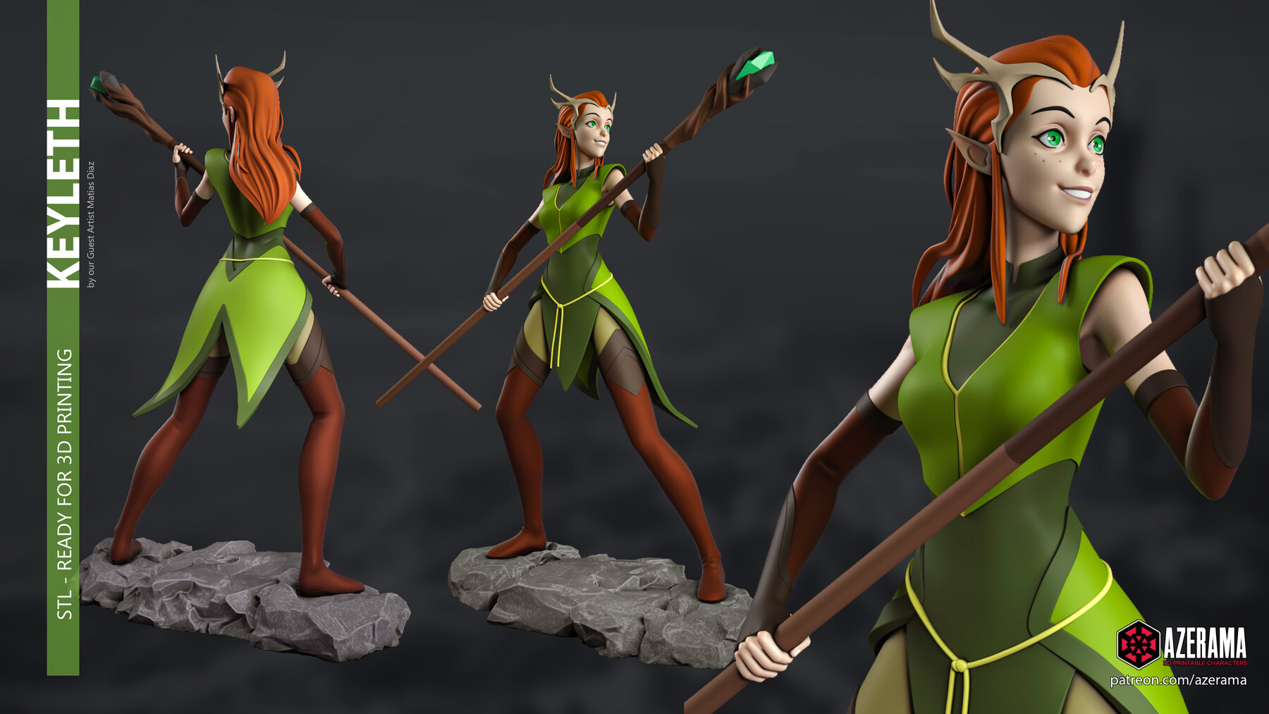 ArtStation - Keyleth STL Ready for 3D Printing | Resources
