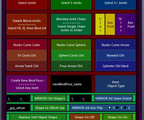 ArtStation - Maya Toolset and Auto Rigger | Resources