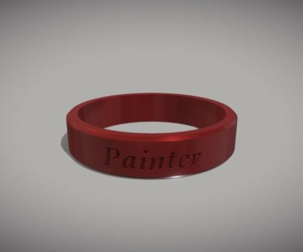 ArtStation - Painter Ring Red | Resources