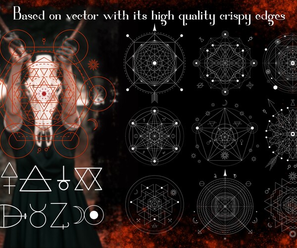 ArtStation - Alchemist Stamp Brushes PS/Procreate | Brushes