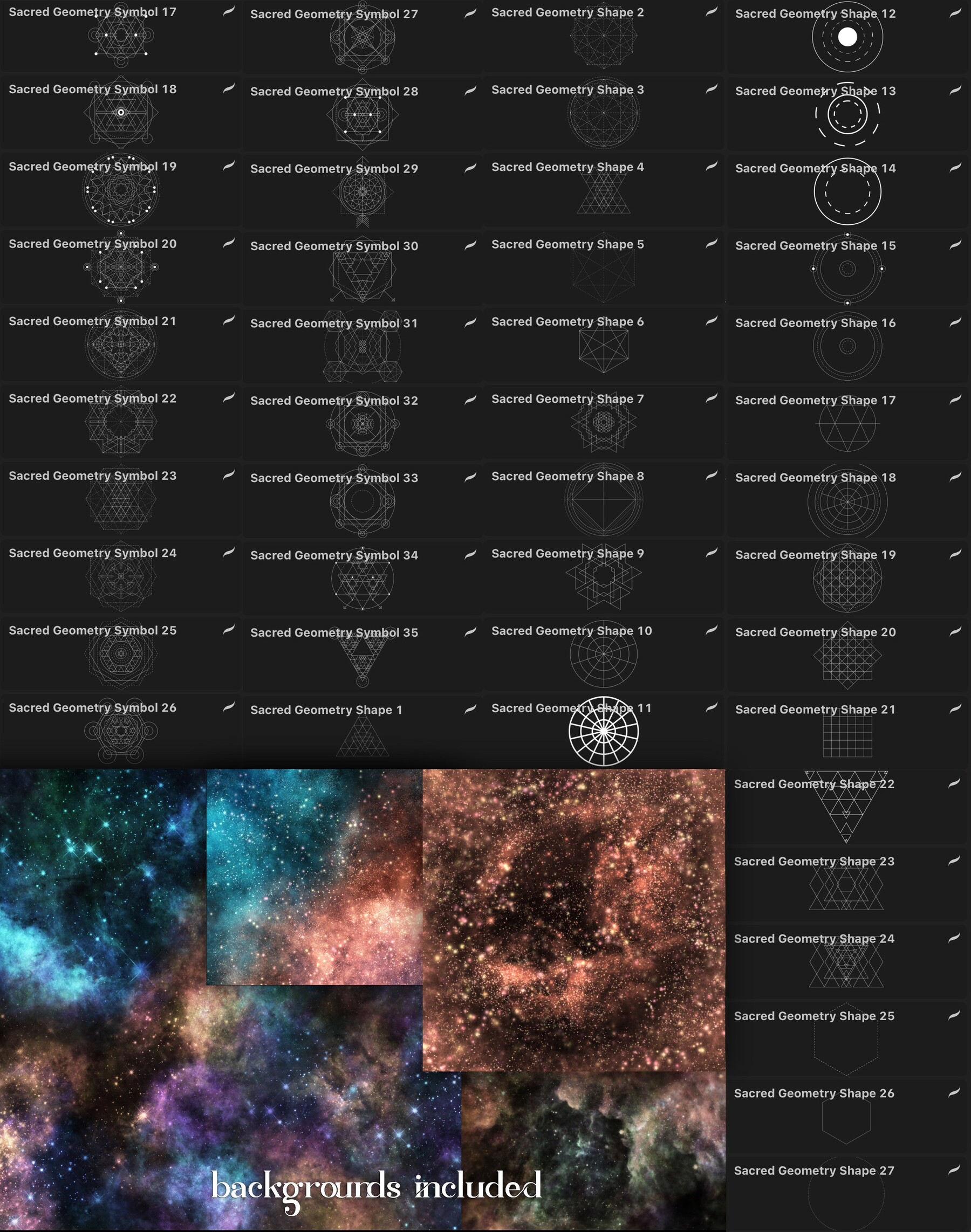 ArtStation - Alchemist Stamp Brushes PS/Procreate | Brushes