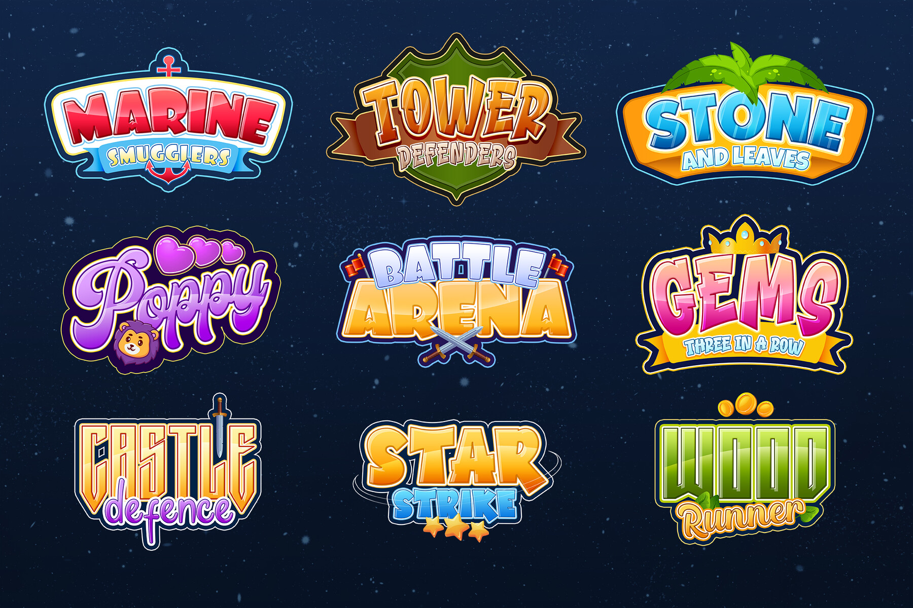 ArtStation - Game Logo Templates | Game Assets