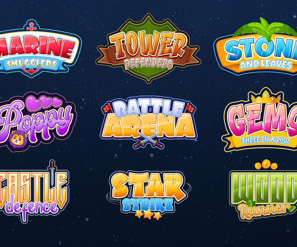 ArtStation - Game Logo Templates | Game Assets