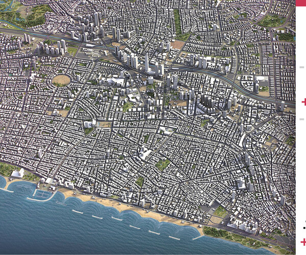 ArtStation - Tel Aviv - 3D city model | Resources