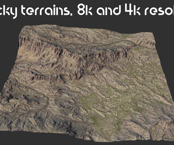 ArtStation - Rocky Terrains Collection Vol.1 | 12 Terrains at 8k ...