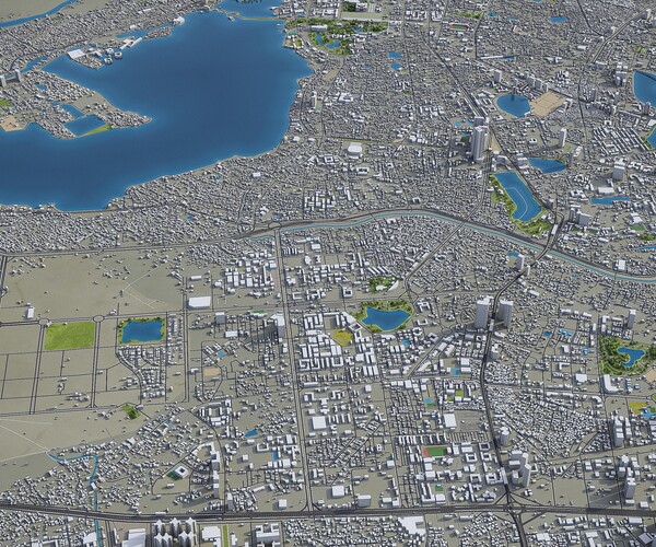 ArtStation - Hanoi - 3D city model | Resources