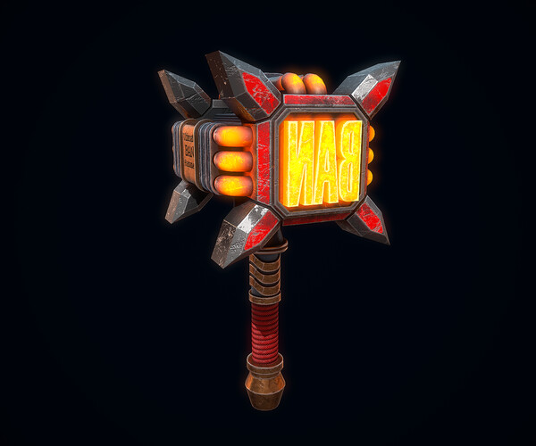 ArtStation - The ultimate BAN hammer | Game Assets