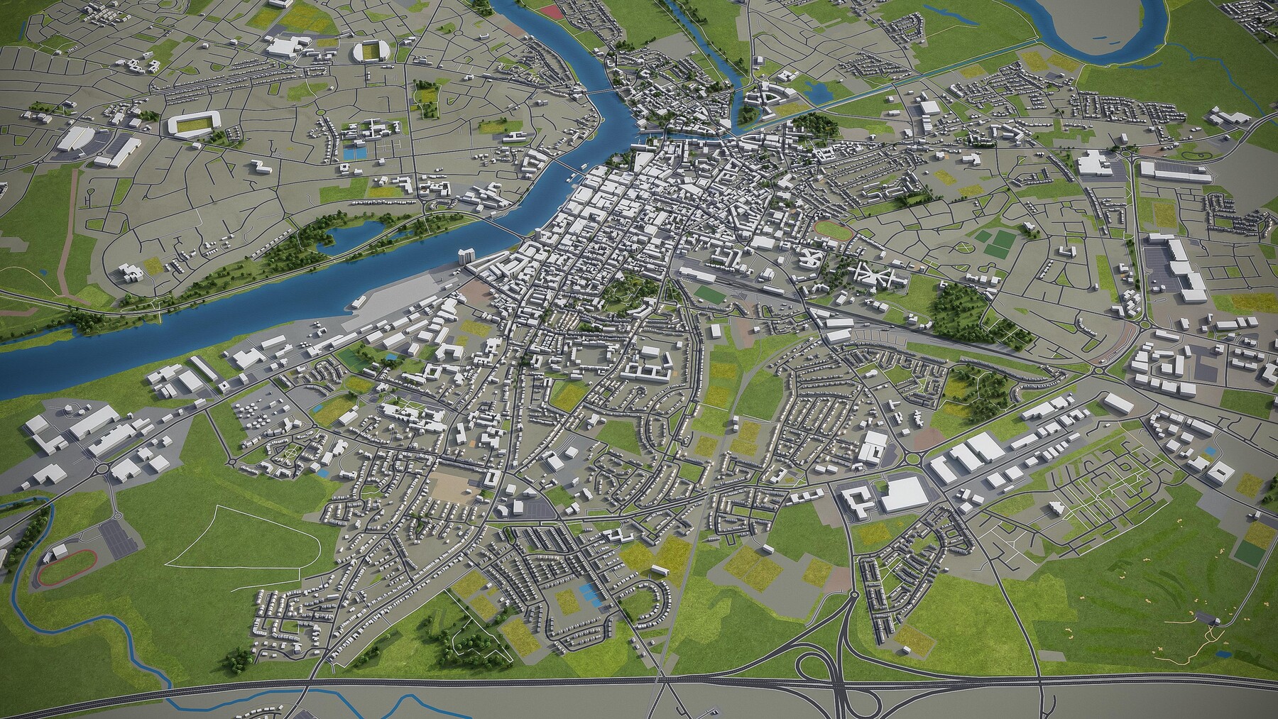 ArtStation - Limerick - 3D city model | Resources