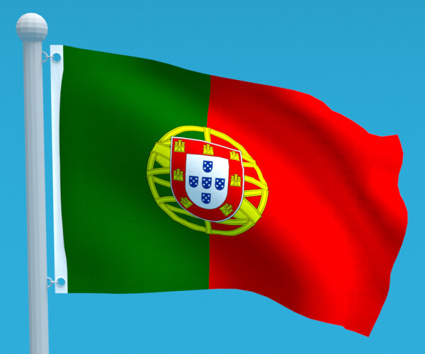 ArtStation - Low Poly Seamless Animated Portugal Flag | Resources