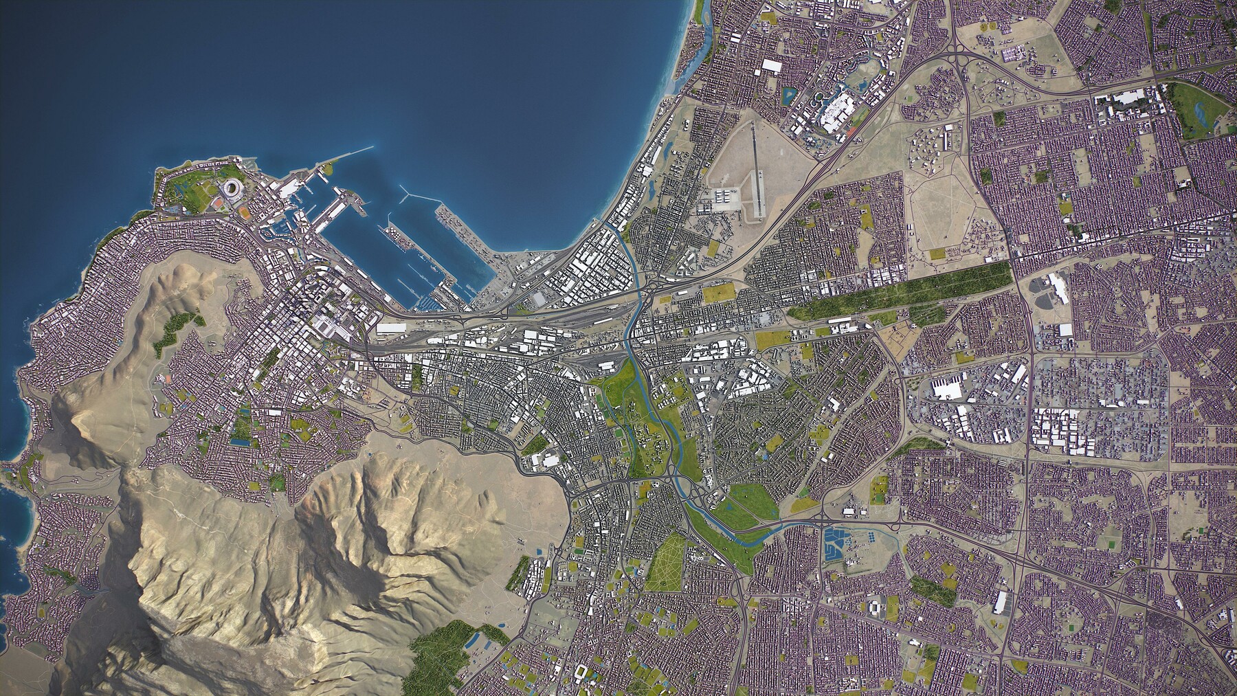 ArtStation - Cape Town - 3D city model | Resources