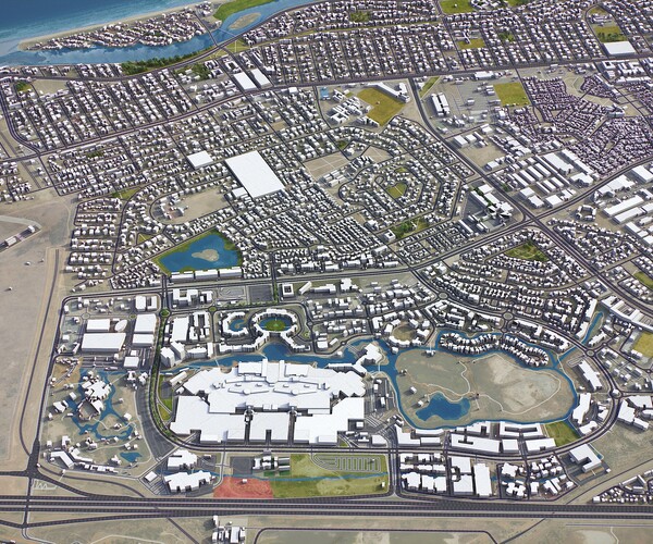 ArtStation - Cape Town - 3D city model | Resources