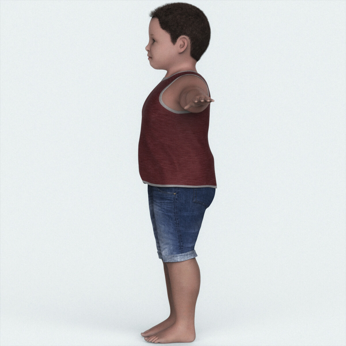 ArtStation - Realistic Fat Child Boy | Resources
