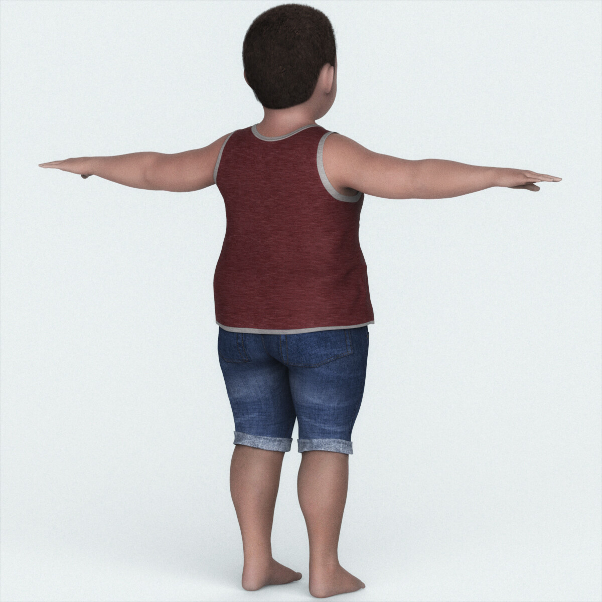 ArtStation - Realistic Fat Child Boy | Resources