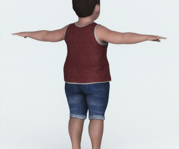ArtStation - Realistic Fat Child Boy | Resources