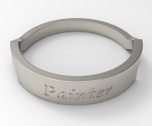 ArtStation - Painter Ring Female Platinum | Resources