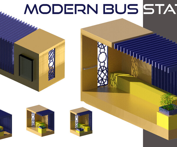 ArtStation - Bus Station | Resources