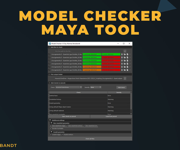 ArtStation - Model Inspection Tool - Maya Script | Resources
