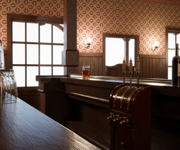 ArtStation - Western Saloon Interior | Resources