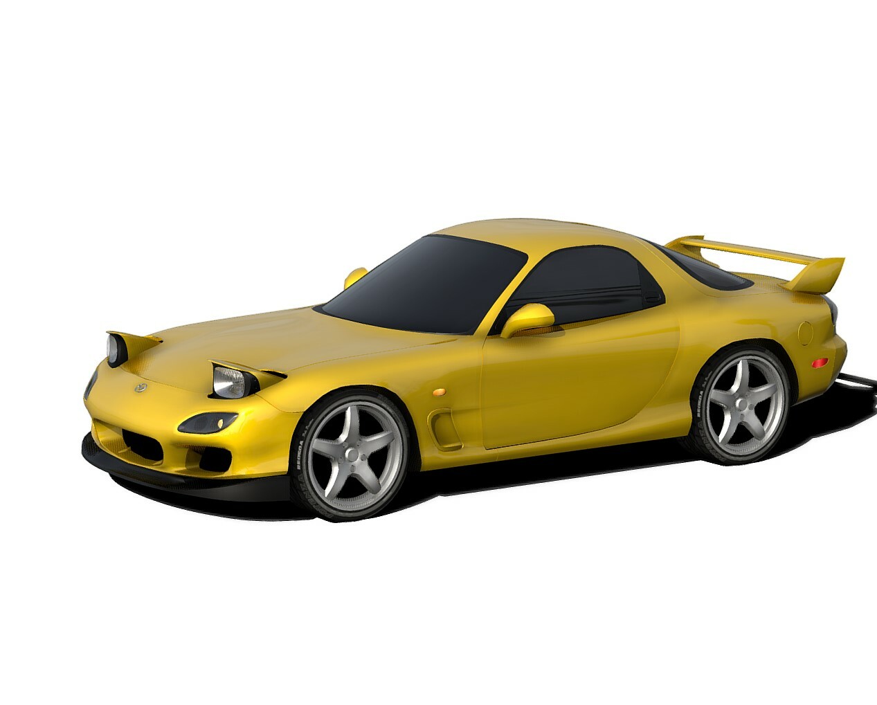 ArtStation - Mazda RX-7 Low-poly 3D model | Game Assets