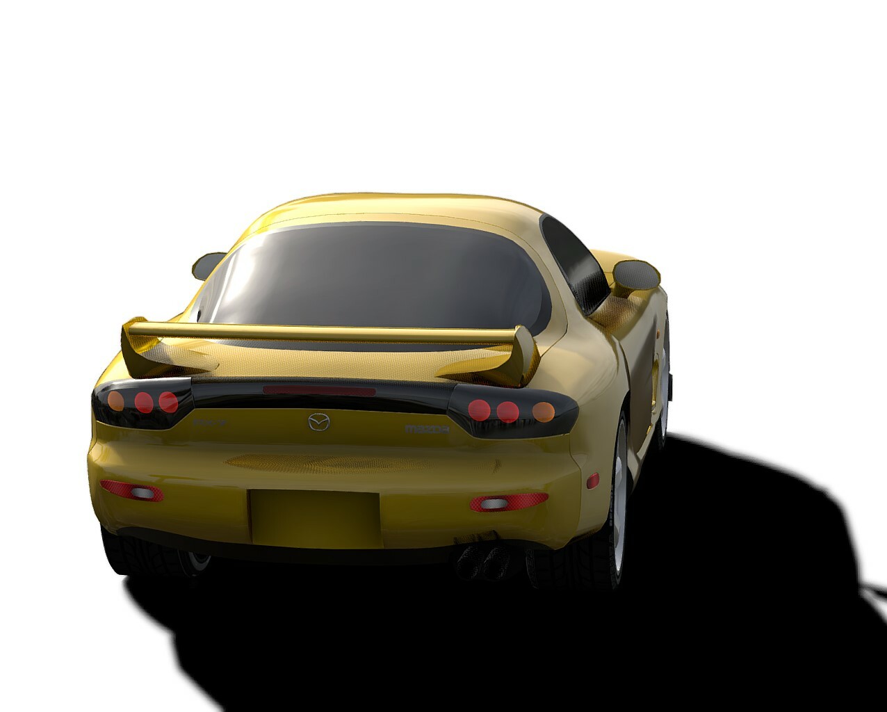ArtStation - Mazda RX-7 Low-poly 3D model | Game Assets