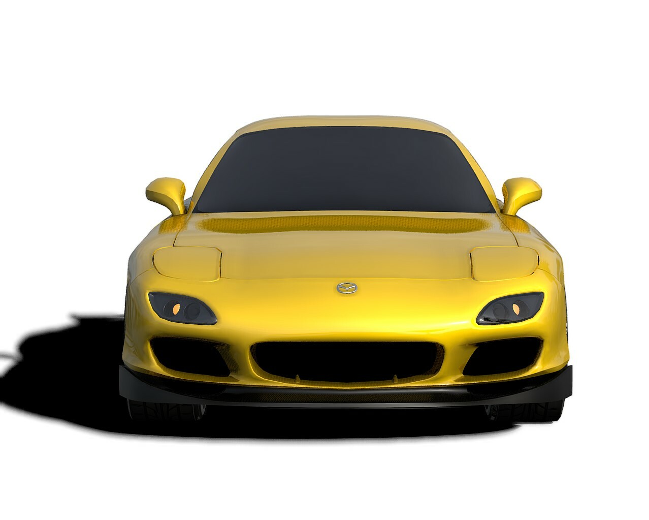 ArtStation - Mazda RX-7 Low-poly 3D model | Game Assets