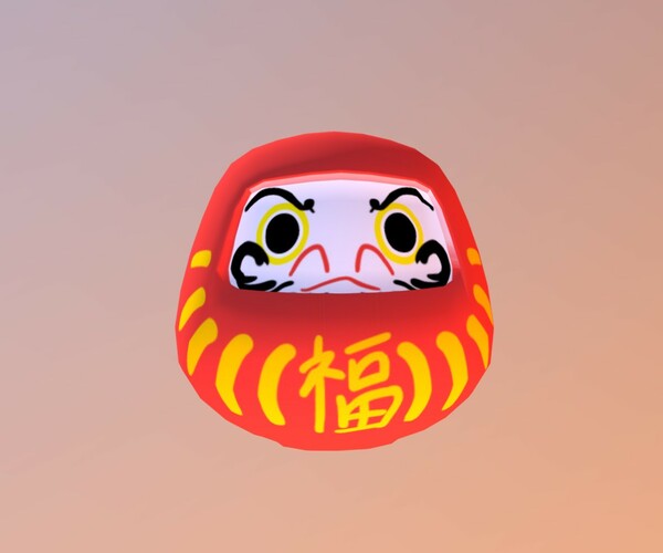 ArtStation - Daruma Doll | Game Assets