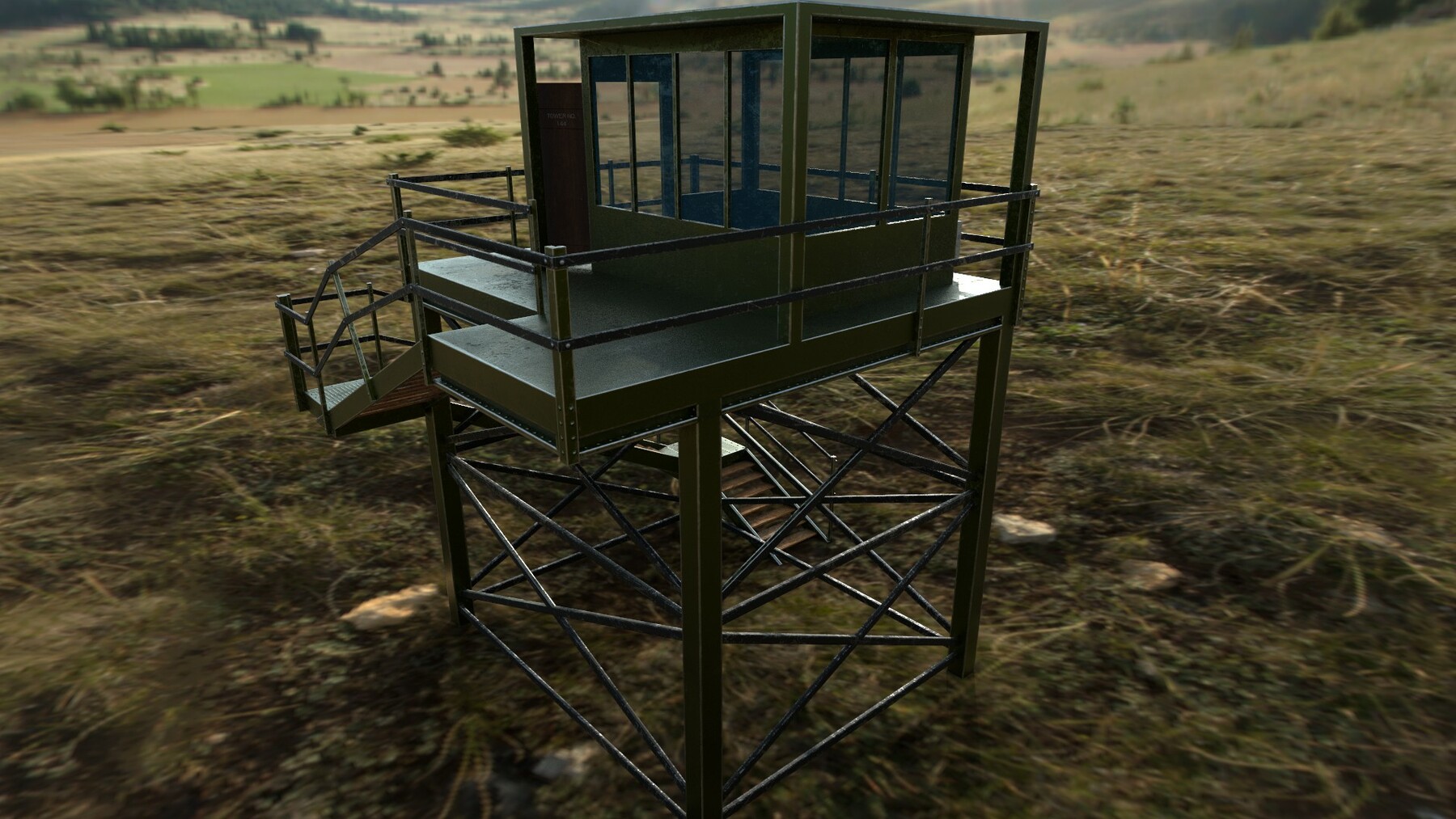 ArtStation - Military Watch Tower - Low Poly - Game Ready | Game Assets